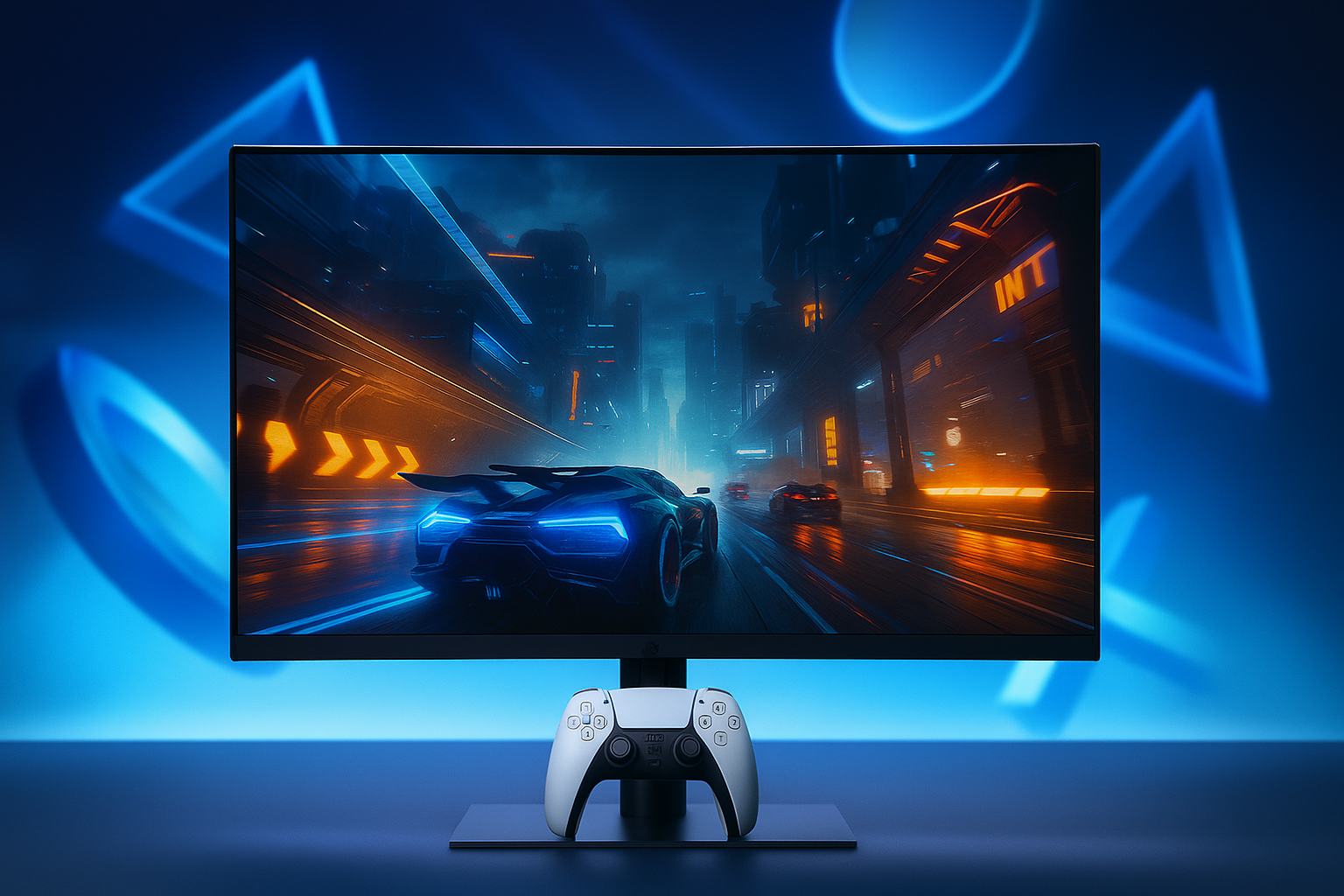 Monitor PlayStation 27: QHD, 240 Hz e carga do DualSense
